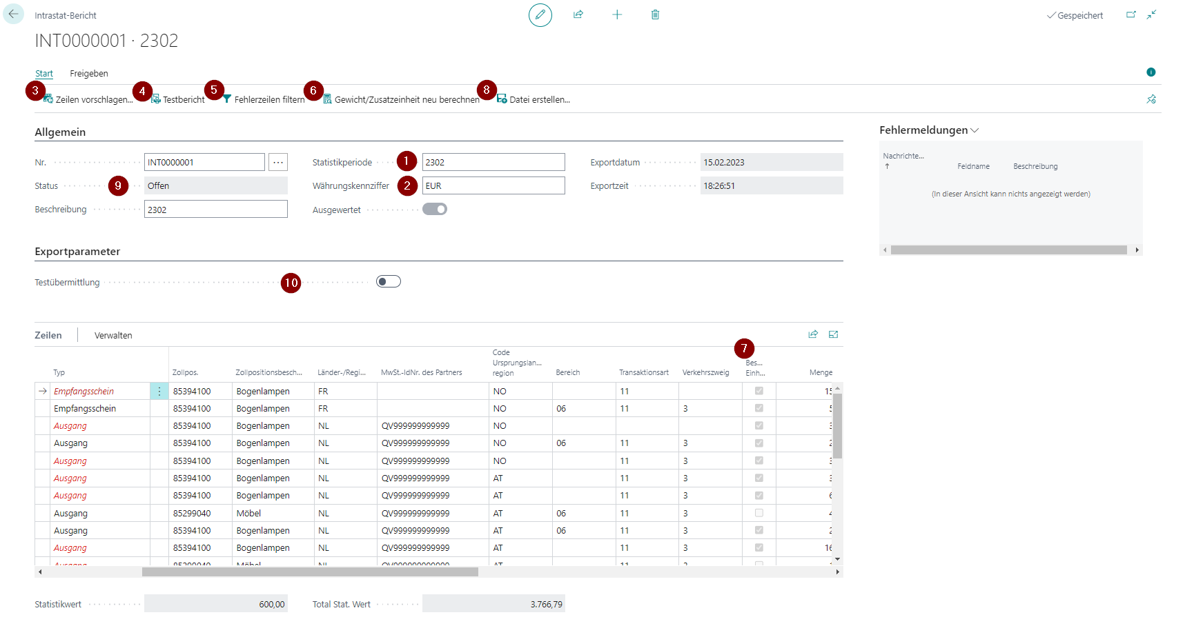Intrastat in Business Central ab Version 21 - so einfach gehts!